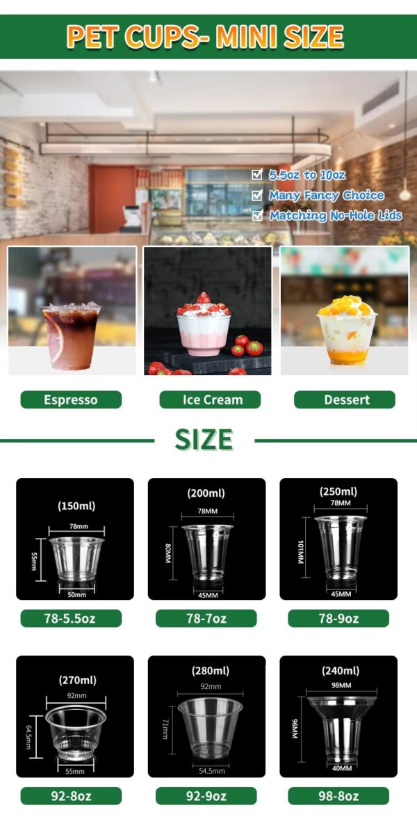 The Ultimate Guide to Plastic Cup Sizes 丨Free Sample For Trial