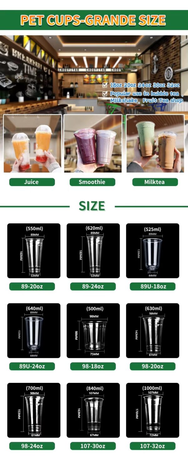The Ultimate Guide to Plastic Cup Sizes 丨Free Sample For Trial
